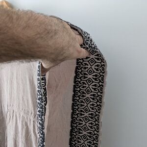 Garnet Hill | Tops | Garnet Hill Poncho Womens M Beige Black ...